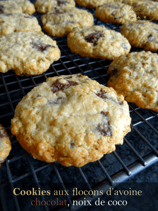 Cookies | Flocons d'avoine - Chocolat - Coco - Makla - La cuisine ...