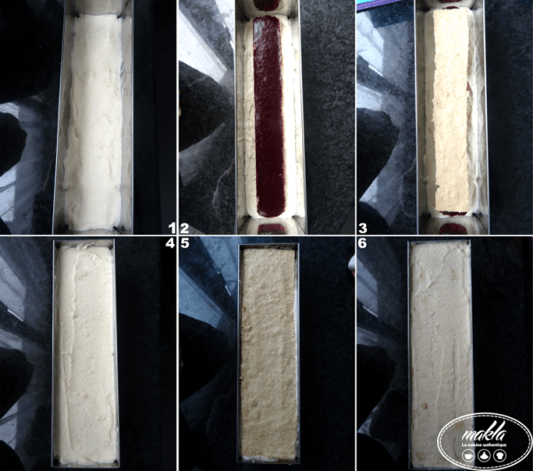 Bûche | Vanille - Insert fruits rouges - Dacquoise coco - Makla - La ...