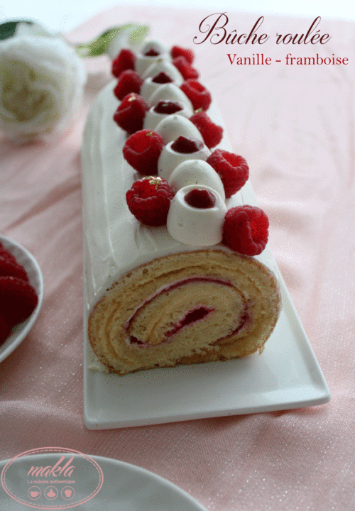 Bûchettes framboise - Citron - Glaçage miroir sur streusel amande ...