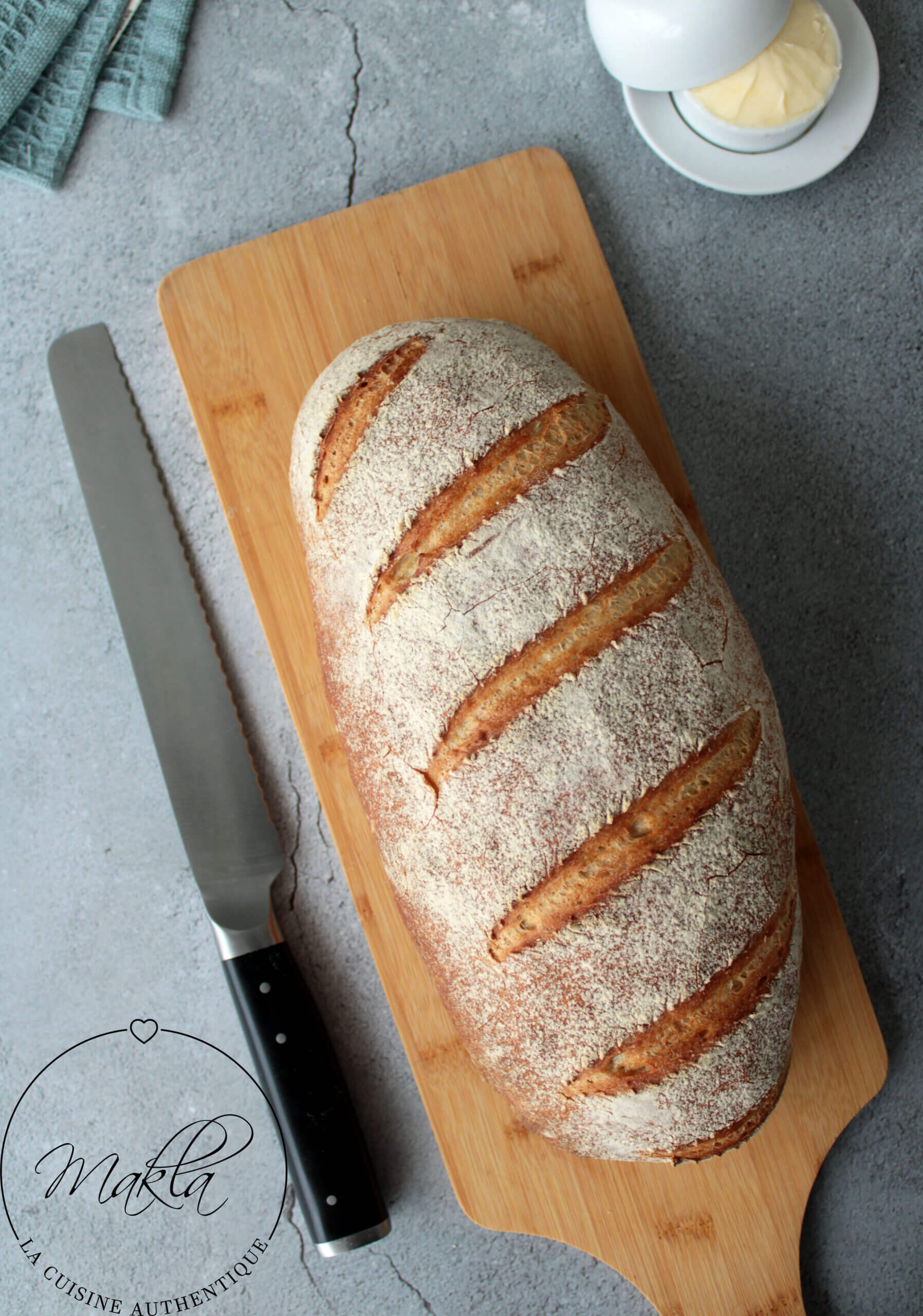 Pain boulot maison | Croustillant & moelleux - Makla - La cuisine ...