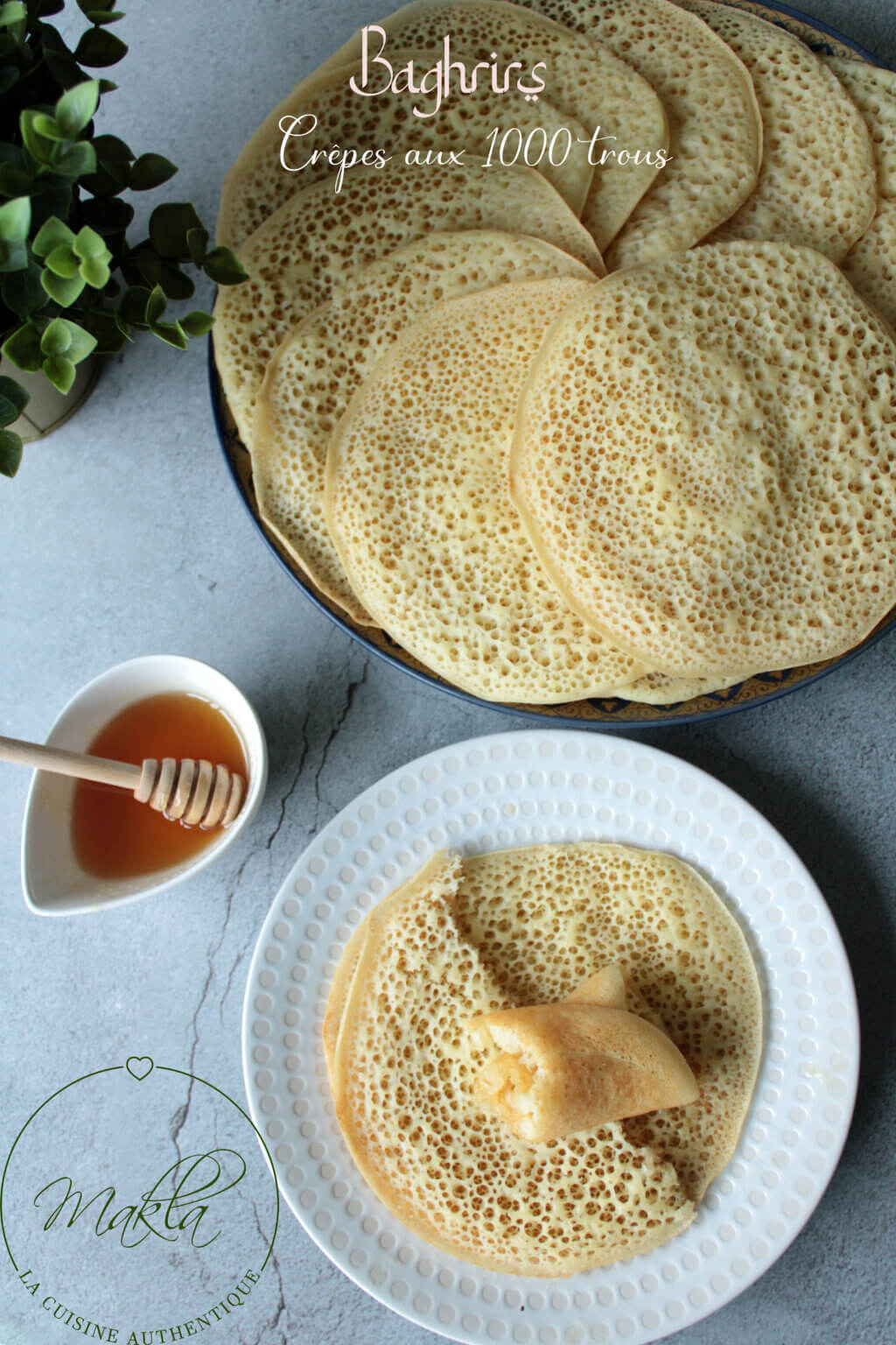 Baghrir - Crêpes légères et moelleux aux mille trous | Recette ...